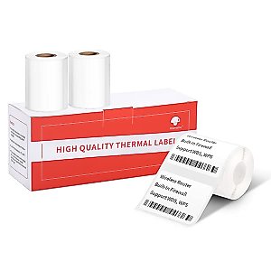 [3x230 pcs] Phomemo Labels for M110/M220/M221, 1.57'' x 1.18' (40 x 30mm), Original, Square, White, 230 Labels/Roll, 3 rollls, Multi-Purpose Self-Adhesive Thermal, Also Made for Phomemo M120/M200