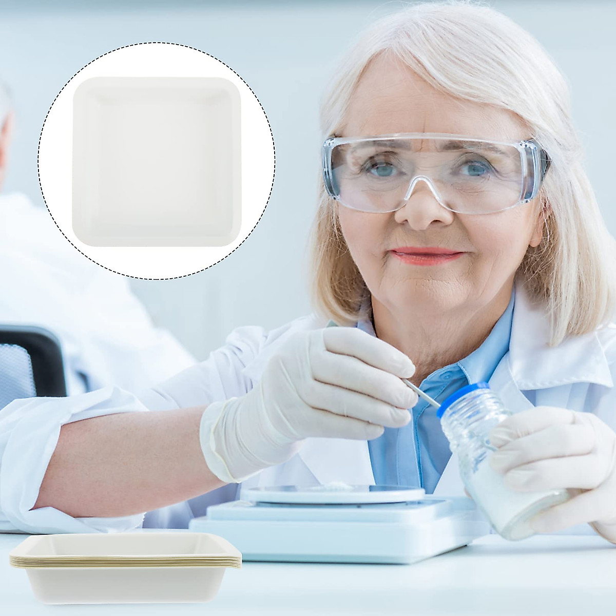 10pcs Weighing Boat Weighing Boat Weigh Boats Plastic Weighing Trays Plastic Boats Plastic Weighing Dishes Weighing Boats Labs Weighing Dishes Labs Square Dishes Weighing Plates