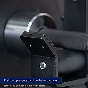 Titan Fitness T-3 Series Roller J-Hooks, Rated 1,000 LB Per Pair, Power Rack Attachment, Smooth Barbell Racking