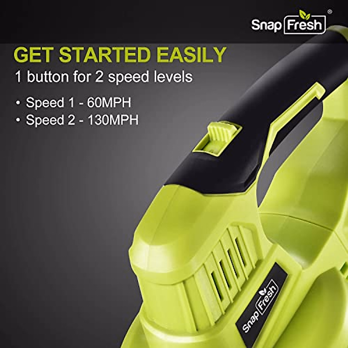 Cordless Leaf Blower, Electric Leaf Blower Battery-Powered, 20V Lithium Leaf Blower Cordless with Battery & Charger, Powerful Cordless Blower Lightweight for Sweeping Snow (Battery&Charger Included)