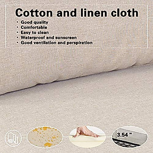 OVIOS Patio Furniture Set 2 Wicker Chairs All Weather Outdoor Single Chairs Patio Dining Chairs Manual Weaving Rattan Sofa, Garden Porch Backyard, Steel (Beige)