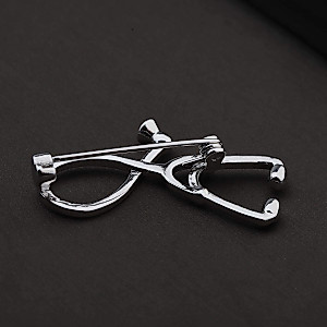 Medical Stethoscope Brooch Pins for Doctor Nurse Medical Students Medical Caduceus Gift For RN,PA,MA,LPN,LVP,NP,Vet (Copper MA Brooch)