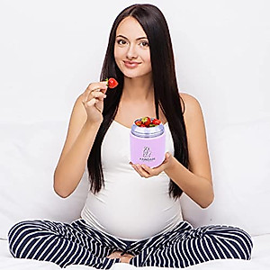 AKINDARI Thermos food jar 18 Oz for salad, soup or as lunch box for kids, Stainless Steel insulated keep food perfectly warm