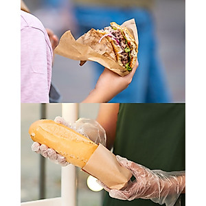 BakeChoice 12" x 12" Parchment Paper Square Kraft Deli Wrap Sheets (100 Pack) - Food Liners for Trays, Baskets - Ideal for Air fryer, Oven, Microwave, Restaurant Supplies for Sandwiches, Fried Snacks