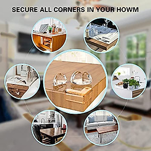 Corner Protector for Baby, Protectors Guards(18 Pack) - Furniture Corner Guard & Edge Safety Bumpers - Baby Proof Bumper & Cushion to Cover Sharp Furniture & Table Edges - Clear and Transparent