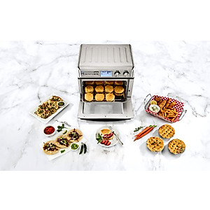 Cuisinart TOA-95 Digital AirFryer Toaster Oven, Premium 1800-Watt Oven with Digital Display and Controls – Extra-Large Capacity, Intuitive Programming and Adjustable Temperature, Stainless Steel