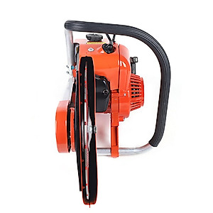 95CC 2Stroke Gas Concrete Masonry Brick Saw Cutter Circular Saw Concrete Stone Cutting Machine Metal Cement Steel Cut Off Saw Wet/Dry w/ 12"+Blade
