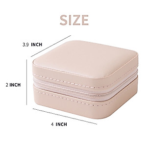 KElofoN Travel jewelry case Travel jewelry box Travel Jewelry Organizer Small Jewelry Organizer Box for Girls Women with Mirror