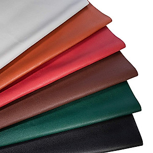 TORRAMI Soft Synthetic PU Fabric Material Faux Leather Sheets 2 Yards 54" x 72", 0.95mm Thick for Upholstery, DIY Crafts,Pebbled Pattern Black