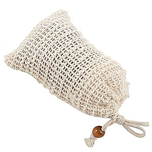 INGVY Dry Brushing Body Brush Exfoliating Soap Bag Natural Soap Saver