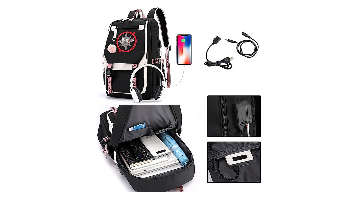 Stray Kids School Backpack - Kpop Fan Merchandise & Laptop Bag