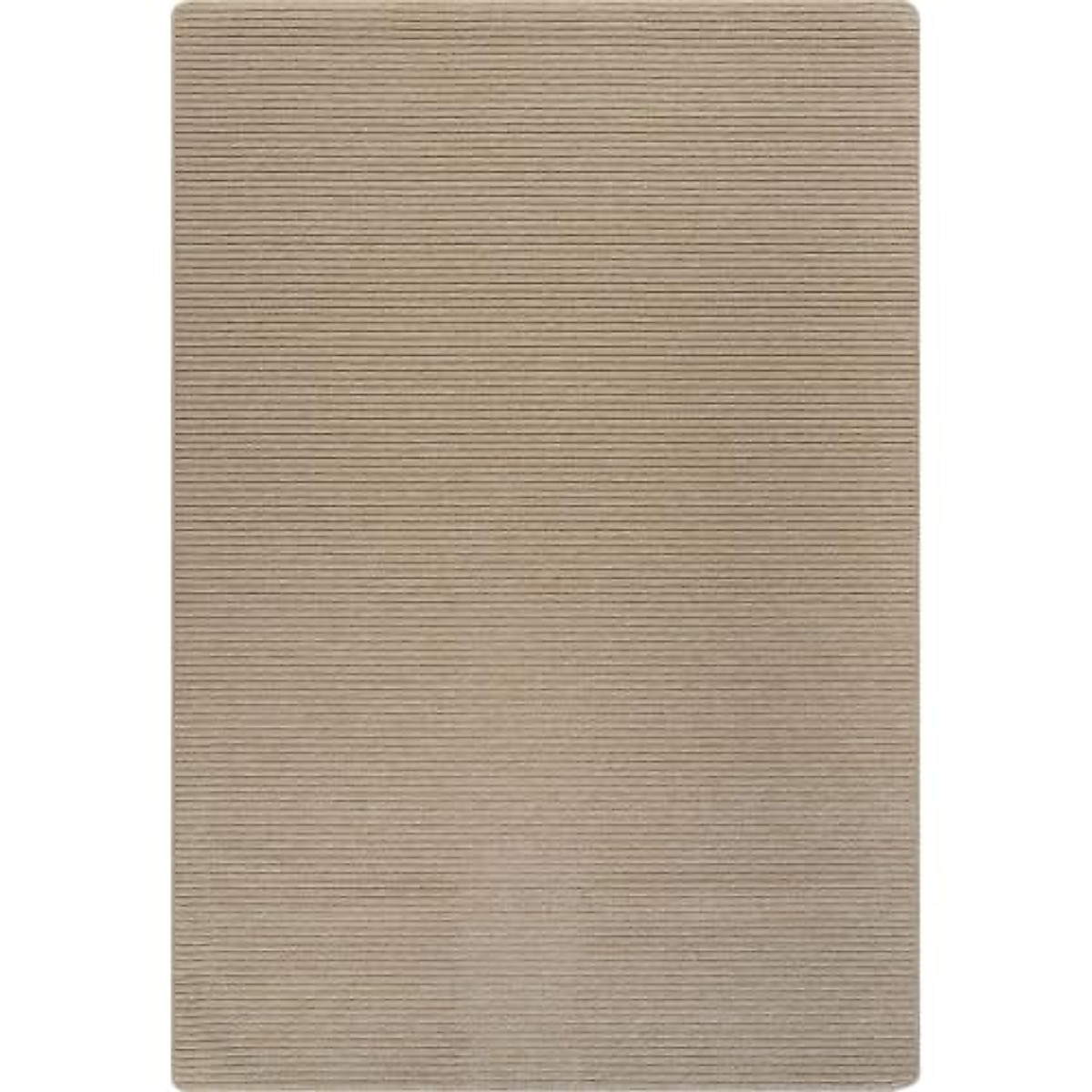 Beverly Rug Non-Slip Modern Rug 8x10 Solid Traditional Rubber Backing Machine Washable Soft Thin Indoor Area Rugs for Living Room Stain Resistant Non Shedding Casual Carpet (8 x 10 Beige)