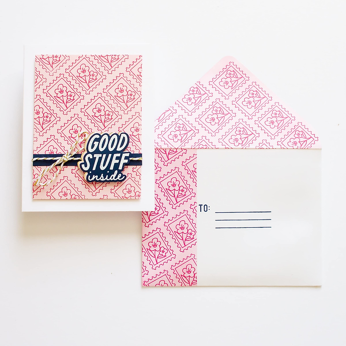 Ellen Hutson, Essentials by Ellen, First Class Stamp & Die Set Combo, Papercrafts, Stamping, Card Making, Scrapbooking, DIY, Mail, Faux Postage