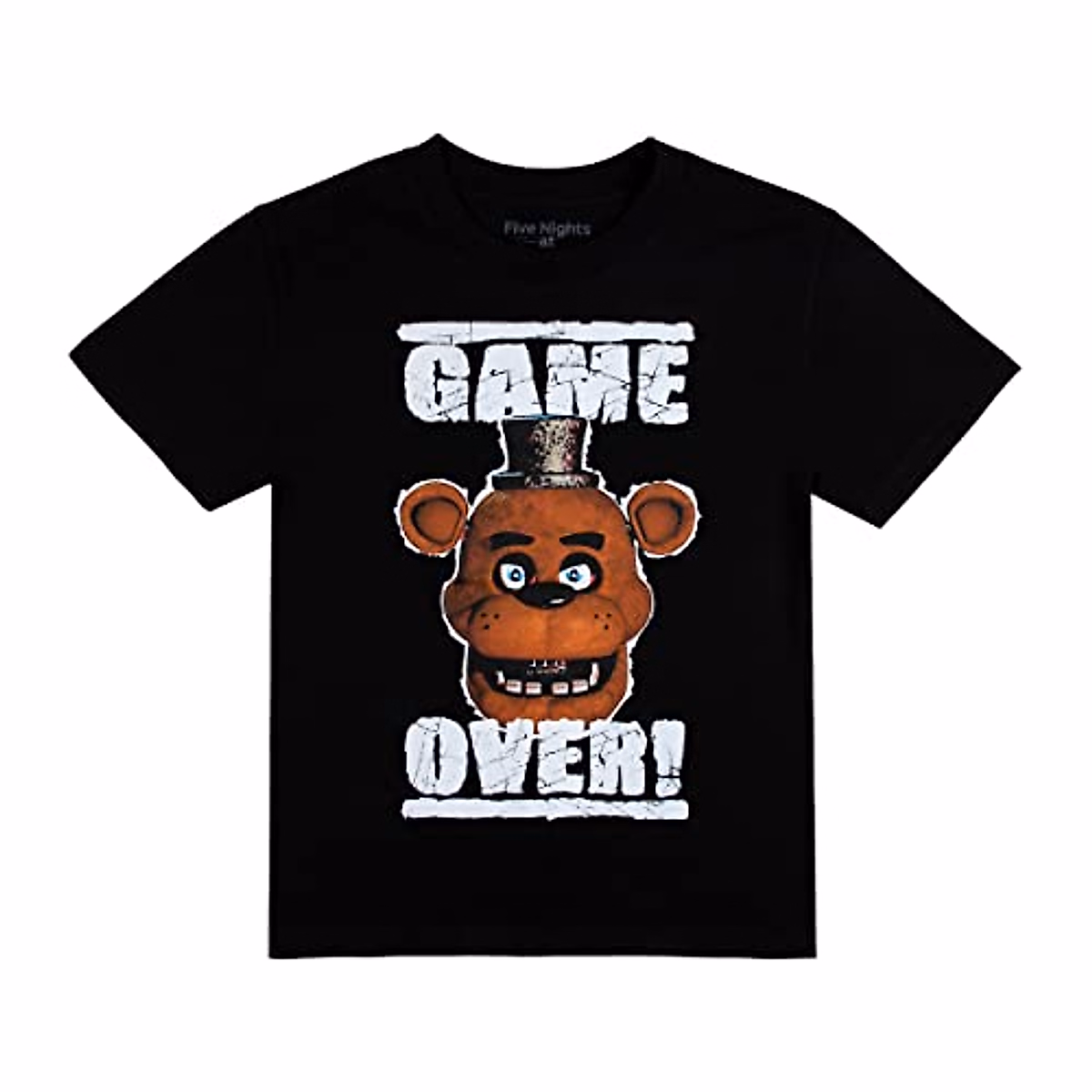 Bioworld Five Nights at Freddy's Game Over Crew Neck Short Sleeve 4pk Boy's Tees- Small Multicolored