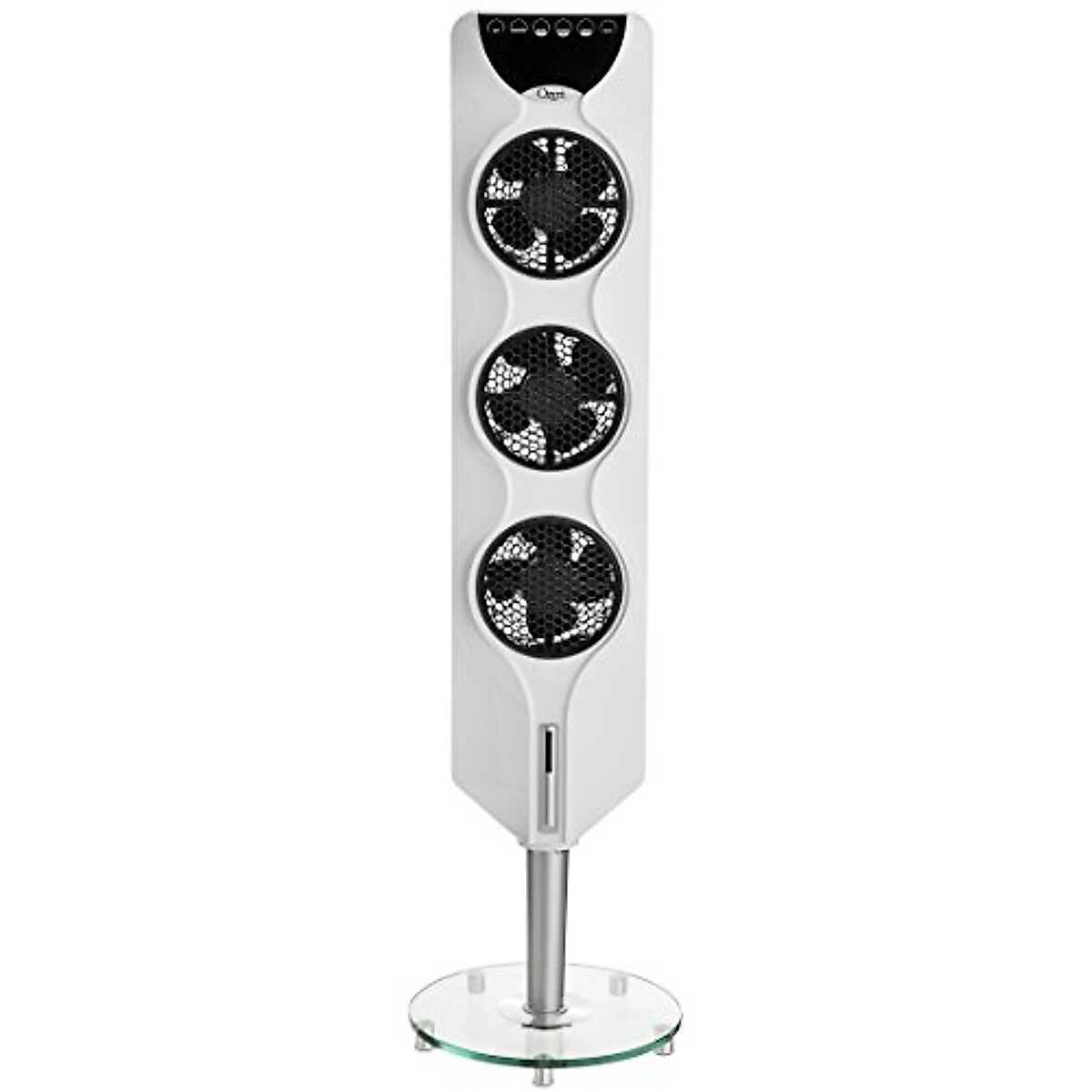 Ozeri 3x Tower Fan (44") with Passive Noise Reduction Technology, White