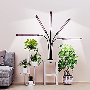 Grow Lights for Indoor Plants, DICCEAO 150W LEDs Grow Light for Seed Starting with Full Spectrum, 3/9/12H Timer, 10 Dimmable Levels, 3 Switch Modes