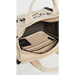 Marc Jacobs Women's The Jacquard Medium Tote Bag, Warm Sand, Tan, Graphic, One Size