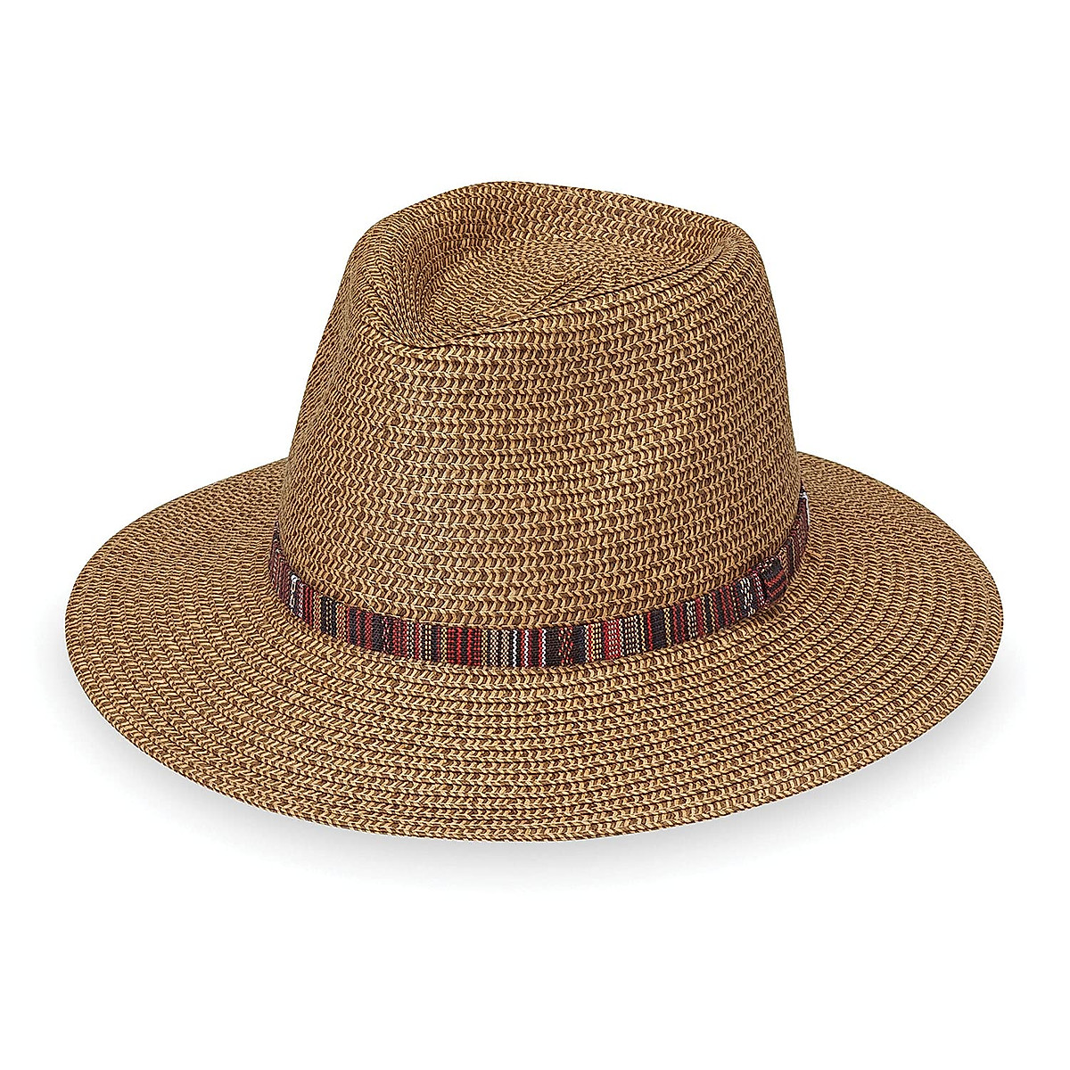 Wallaroo Hat Company – Women’s Petite Sedona Fedora – UPF 50+ Sun Protection, Wide Brim, Packable and Adjustable Sizing for Smaller Crown Sizes – Sun-Smart Hat for Travel and Outdoor Events (Camel)