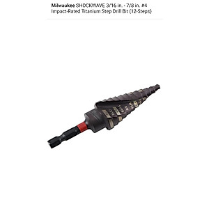 3/16 - 7/8 Impact Step Drill Bit, #4