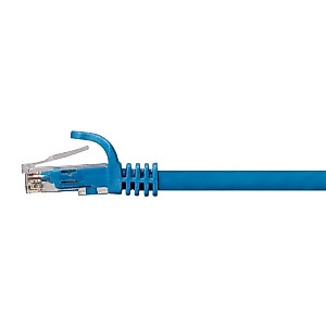Monoprice Cat6 50ft Blue CMP Patch Cable UTP Solid 23AWG 550MHz Pure Bare Copper Snagless RJ45 Entegrade Series Ethernet Cable