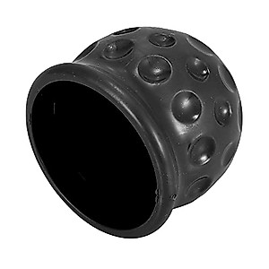 X AUTOHAUX 2pcs Universal Trailer Hitch Ball Cover Waterproof Dustproof 50mm ID Black for Car Truck RV Boat