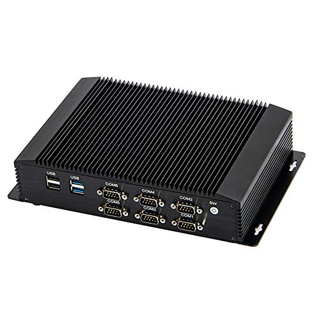 HUNSN Industrial PC, Mini Computer, Windows 11 / Linux Ubuntu, 4G, WOL, Watchdog Supported, I5 4200U 4250U 4258U 4278U, IM05, 2 x LAN, GPIO, 6 x COM RS232 422 485, 8G RAM, 64G SSD