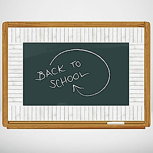 Youngever 52.5 ft Bulletin Board Borders for Classroom Decoration, White Wood Style Straight Border Trim