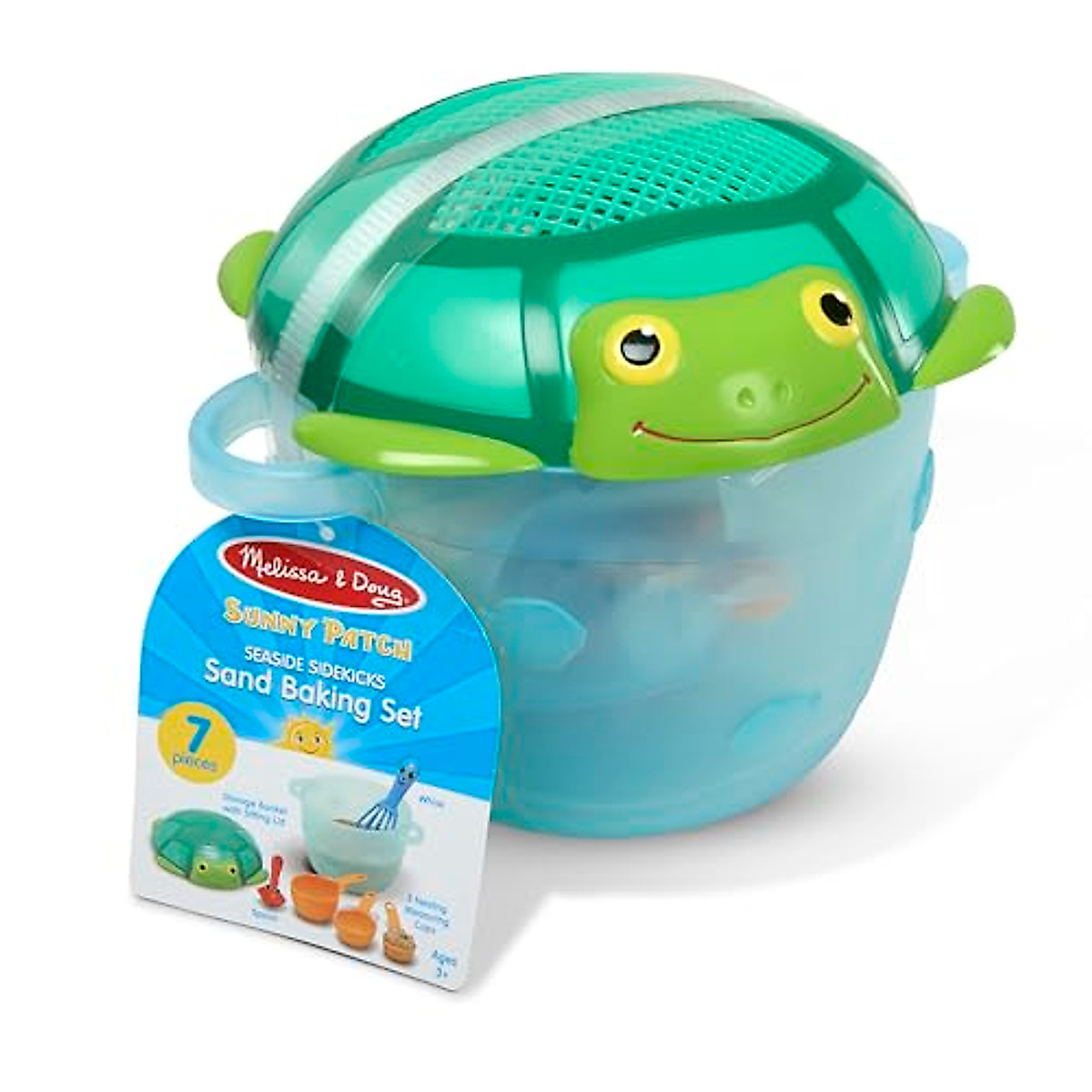 Melissa & Doug Sunny Patch Seaside Sidekicks Sand Baking Set-Beach Toy, Outdoor Play For Kids Ages 3+