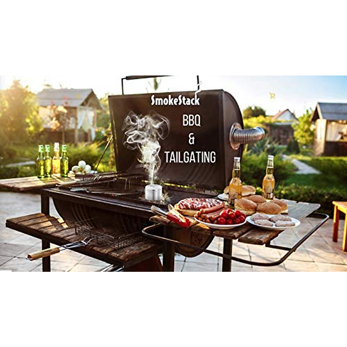 SmokeStack Finely Ground Wood Chips and Smoker Box – Turn Any Grill Oven Stovetop Into A Smoker - Evenly Adds Delicious Smoke Flavor - No Pre Soaking Needed (Applewood)