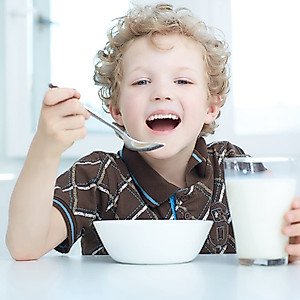 Kids Silverware Set, Poylim Children's Flatware,Safe Toddler Utensils, 6 Child Forks and 6 Child Spoons