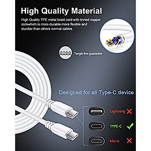30w USB C Charger for Amazon New Kindle Fire HD 9-12th Gen Tablet, 2019/2020/2021/2022, Fire Paperwhite Kids Signature Edition, USBC Block 30 Watts + USB-C to USB-C Cable 6 feet (Not for Older Kindle)
