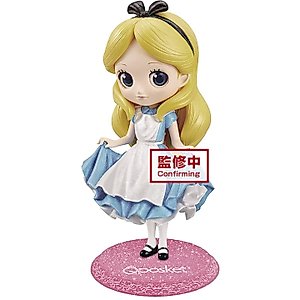 Banpresto Disney Q posket Glitter Alice Figure, Multiple Colors