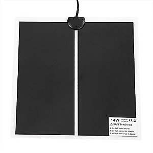 Sixrun Reptile Pet Heating Pad Mat Bed Under Tank Warmer Mat Heating Mat Brooder Incubator for Reptile Dogs Cats(14W)