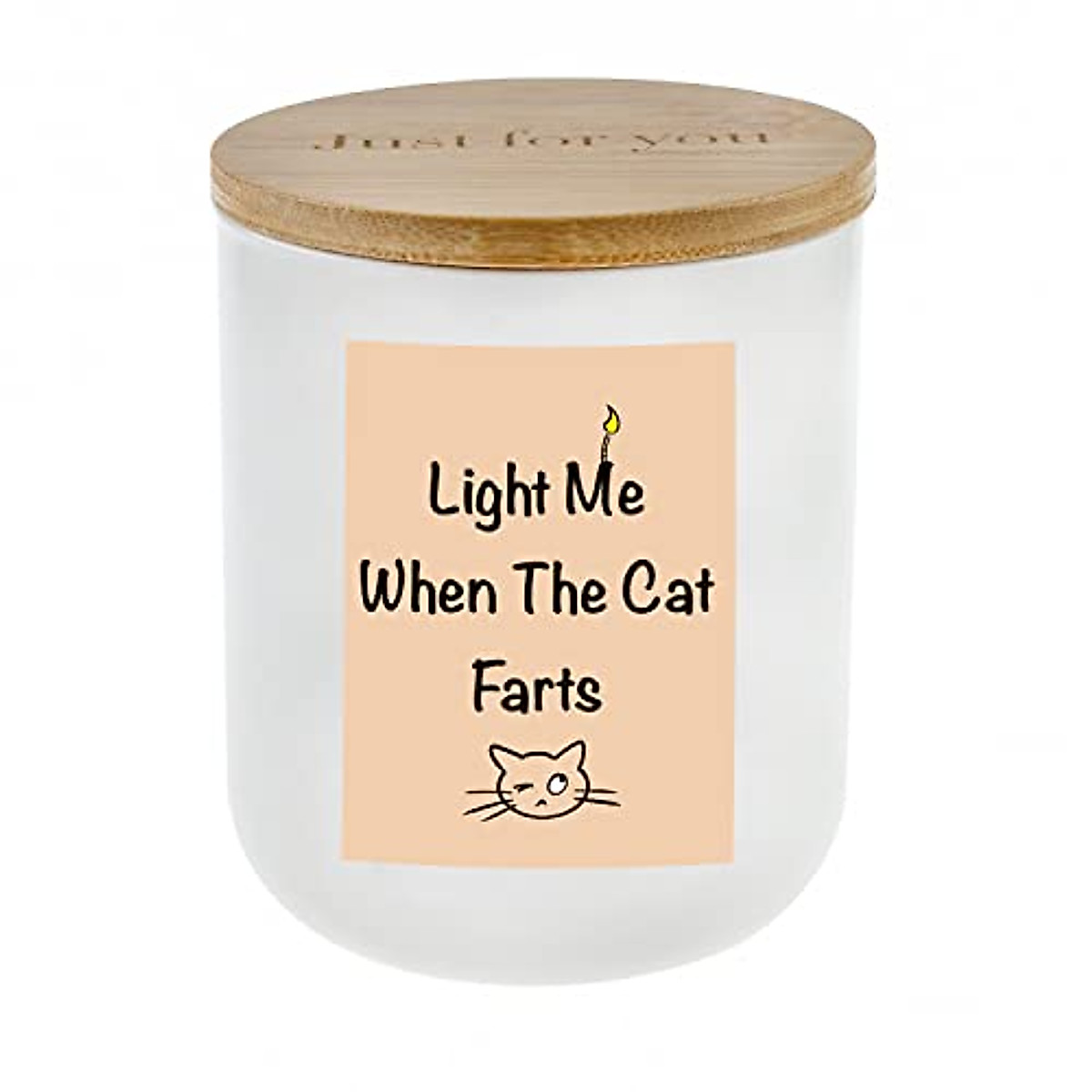 Lihome Cat Lover Gifts for Women - Cat Gifts for Cat Lovers, Odor Eliminating Candle, Candles for Home Scented, Handmade Ceramic Jar 11.5oz Natural Soy Wax(Lavender)