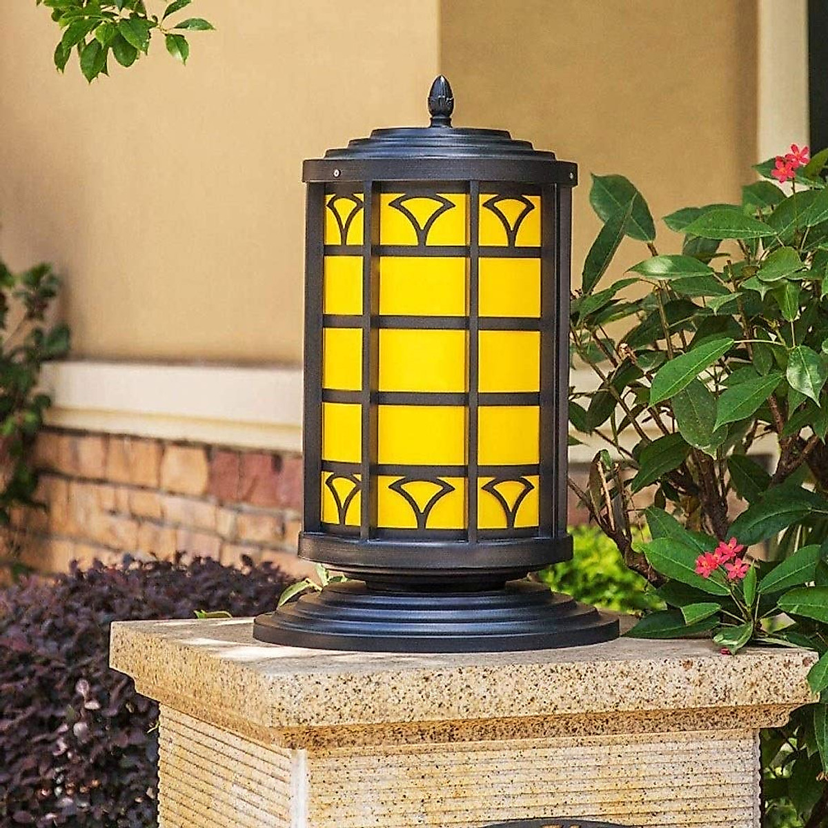 WYBFZTT-188 Led Outdoor Waterproof Courtyard Lamp Home Wall Lamp Post Head Lamp European Style Courtyard Garden Villa Gate Post Lamp