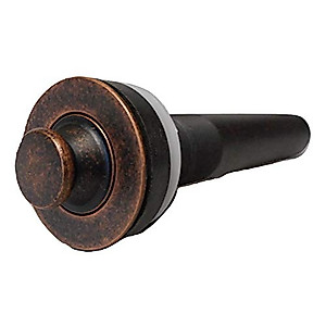 SimplyCopper 15" Round Copper Vessel BUCKET Sink with 13" ORB Faucet and Lift & Turn Drain