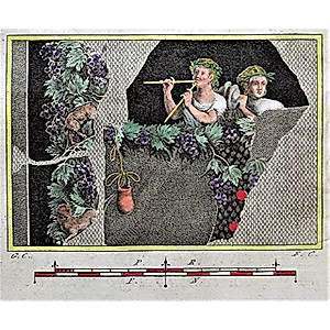 Antique Copperplate Engravings: Tavola XXIII with Tailpiece on Reverse