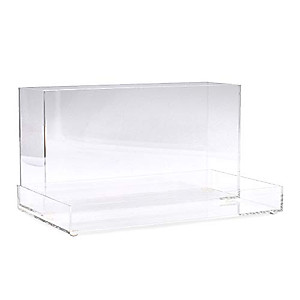 pbf PHOTO BOOTH FRAMES Acrylic Desk Organizer- 5 Pieces- Clear Desk Accessories Organizer Pen Pencil Holder Office Desktop Organizer set