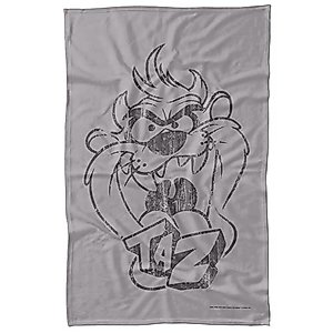 LOGOVISION Looney Tunes Blanket, 36"x58", Faded Taz Fleece Blanket