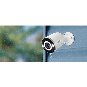 Lorex 4K Deterrence Bullet AI PoE IP Wired Add-On Metal Home Security Camera - Smart Security Lighting, Color Night Vision, and Smart Motion Detection Plus