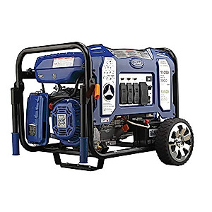 Ford, 11050W Dual Fuel Portable Switch & Go Technology and Electric Start FG11050PBE-A Generator, 11050 Watts, Blue