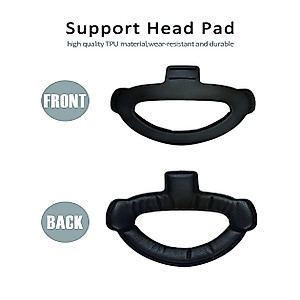Headset Strap Pad Replacement for Elite Strap Compatible with Quest 2 (Black)
