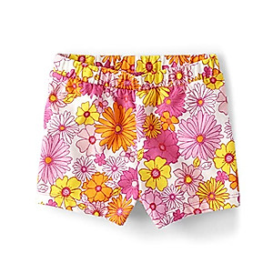 The Children's Place Baby Toddler Girls Pull On Everyday Shorts, Pink Floral, 5T