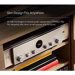 Marantz STEREO 70s 2-Ch AV Receiver (75W X 2) - 4K/120 and 8K Compact Home Theater Receiver, Class A/B Amplification, Supports Spotify Connect, Airplay 2, Bluetooth, & More via Wi-Fi & HEOS Multi-Room