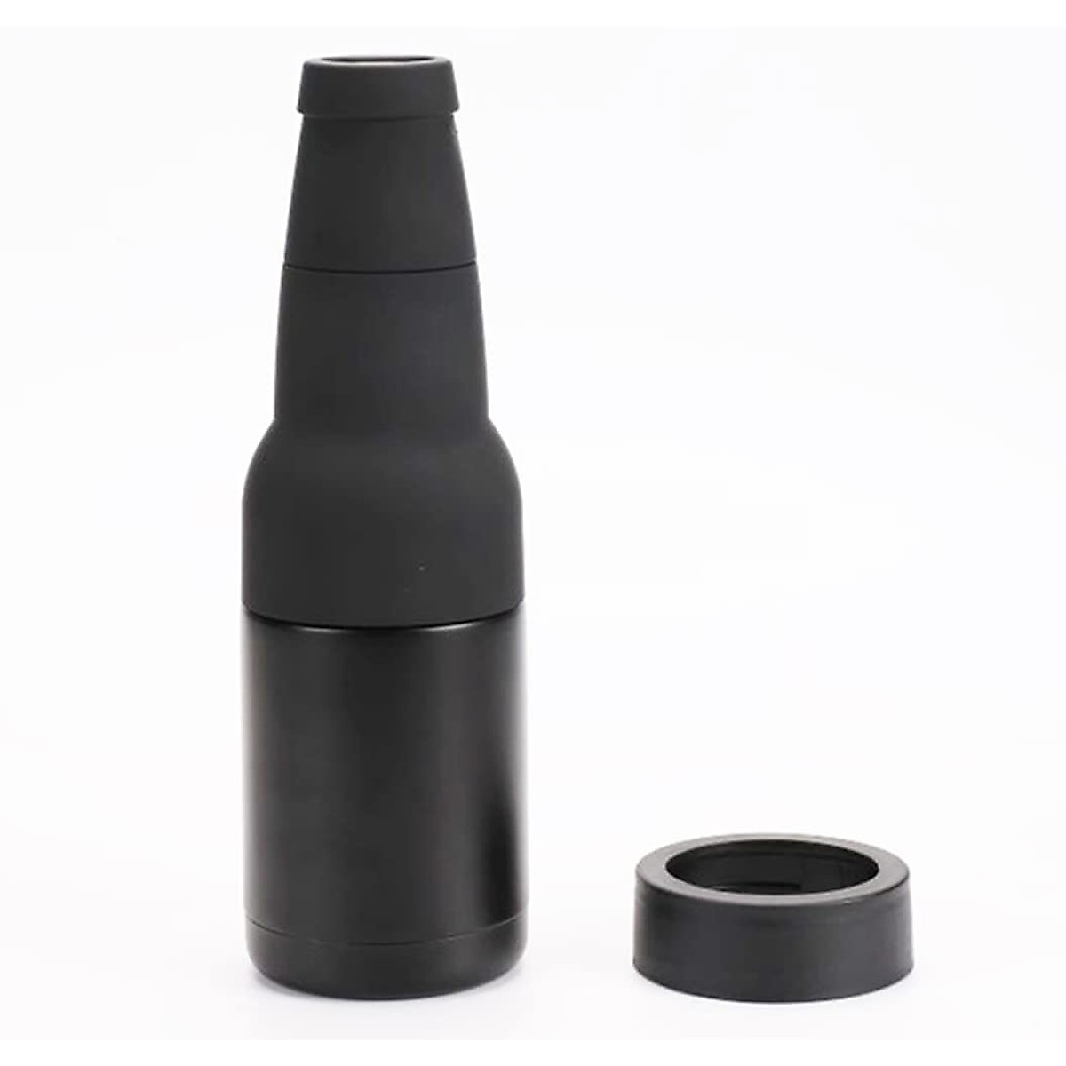 Gteller 3 in 1 Can and Beer Bottle Insulator, Double Wall Stainless Steel Insulated Can Cooler, Beer Bottle Holder 12oz 14oz 17oz (12oz Can&Bottle BK)