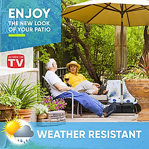 Rhino Square Umbrella Base Weight, 18" ~ Fits Any Offset, Cantilever & Any Outdoor Patio Umbrella Stand ~ Easy Set up (Detachable)