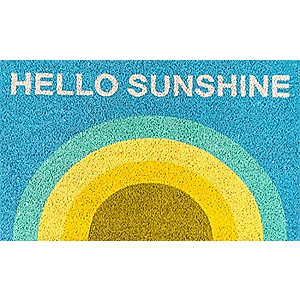 Novogratz by Momeni Rugs "Aloha Collection Hello Sunshine Doormat, 1'6"" x 2'6"", Multicolor"