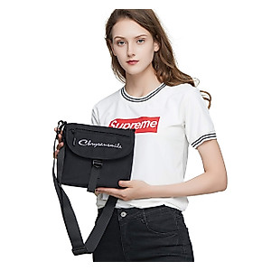 Small Crossbody Bags Women Canvas Crossbody Purses Messenger Bag For Teens Mini Bag - Black