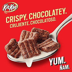 KIT KAT Chocolatey Breakfast Cereal Made with Whole Grain, Family Size, 19.5 oz