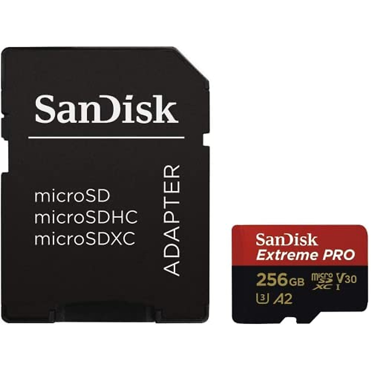SanDisk 512GB Extreme Pro MicroSD Memory Card with Adapter Works with GoPro Hero 10 Black Action Cam U3 V30 4K A2 Class 10 SDSQXCD-512G-GN6MA Bundle with 1 Everything But Stromboli Micro Card Reader
